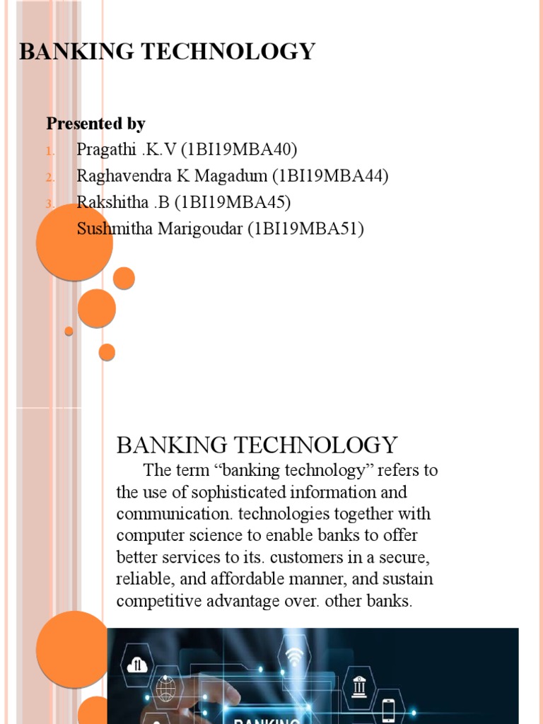 Banking Technology 1 | PDF | Financial Technology | Finance & Money ...