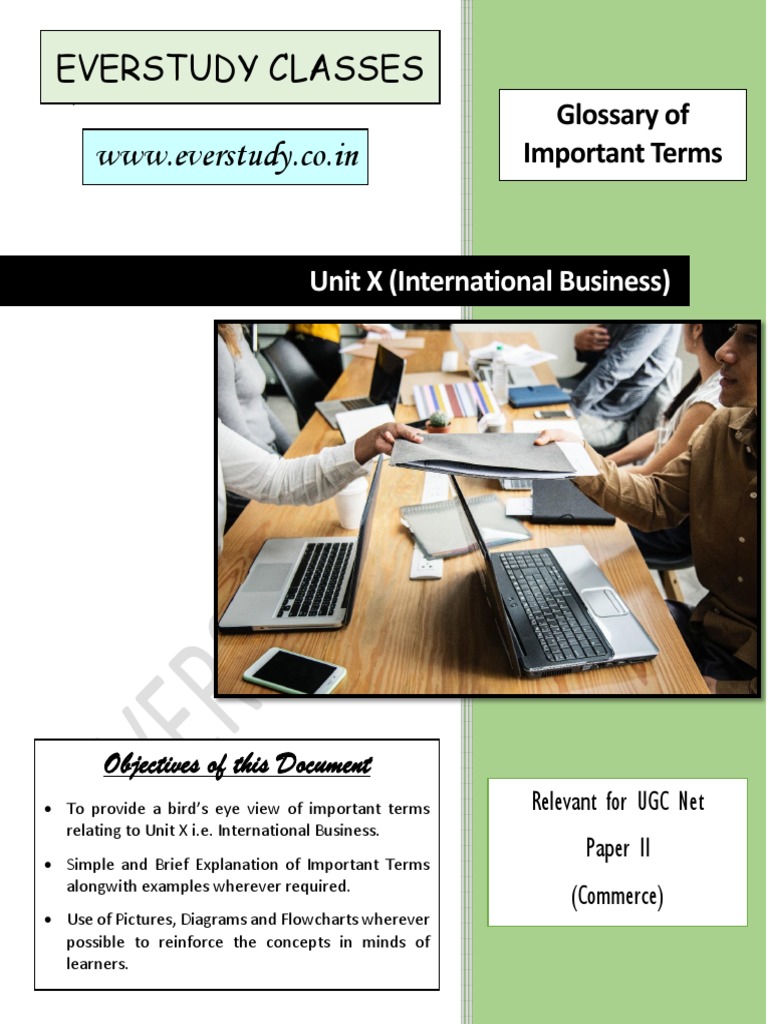 International Business Terms Glossary | PDF | Special Drawing Rights ...