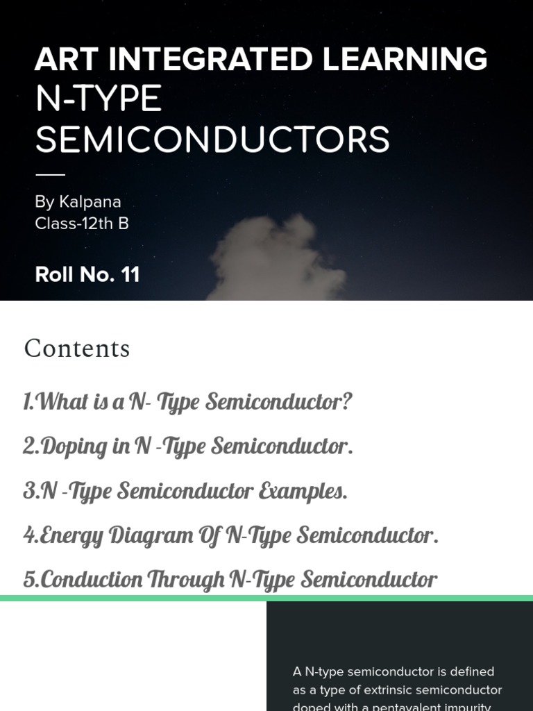 Physics Project N-Type Semiconductor | PDF | Semiconductors | Doping (Semiconductor)