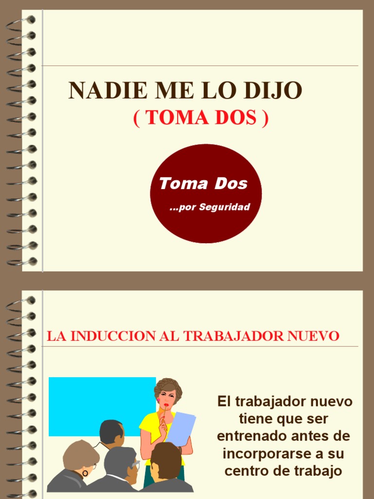 Toma Dos: Seguridad en el Trabajo | PDF