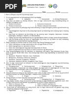 AP 7 Matatag 1st Quarter Exam | PDF