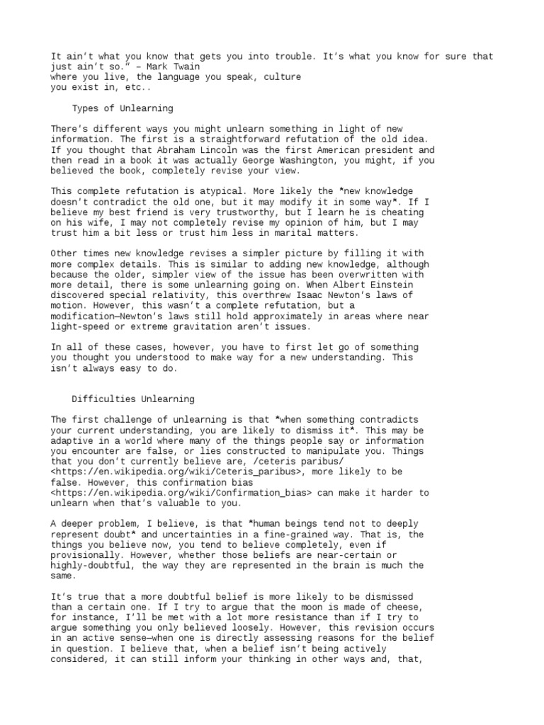 The Art of Unlearning | PDF | Gradient | Reason