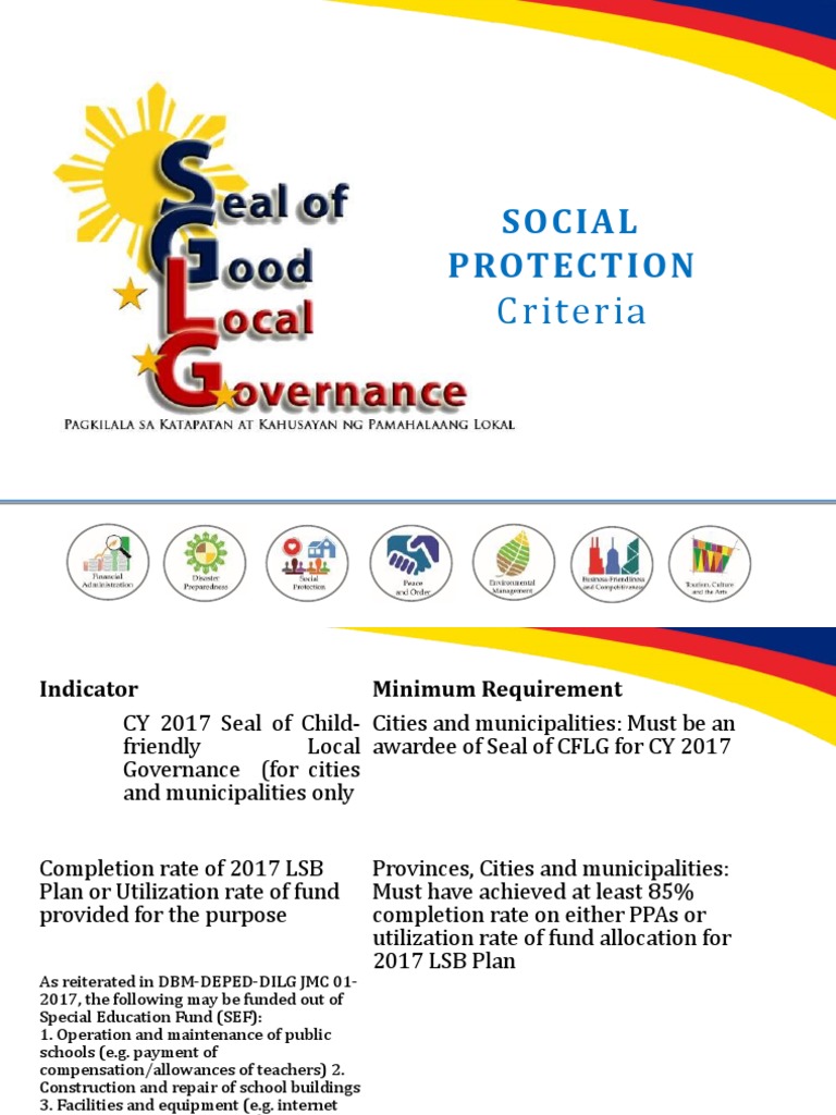Criteria for Social Protection and Business-Friendliness Social ...