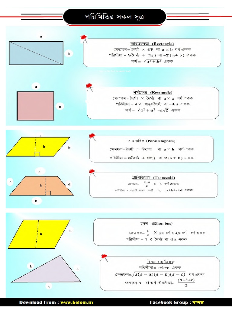 All Measurement Formula | PDF