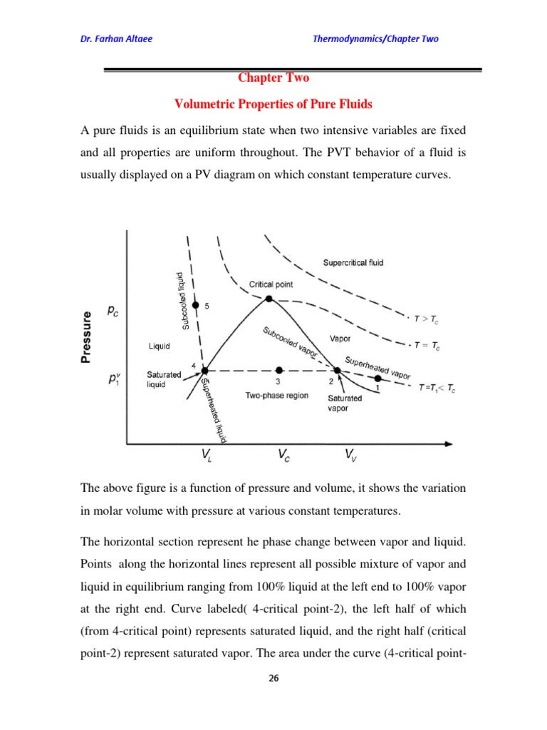 Chapter Two Volumetric Properties of Pure Fluids | PDF | Phases Of Matter | Physical Chemistry