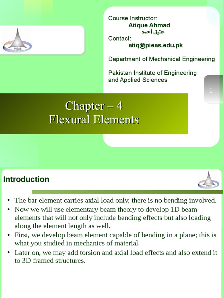 Ch4 Flexural Elements | PDF | Bending | Beam (Structure)