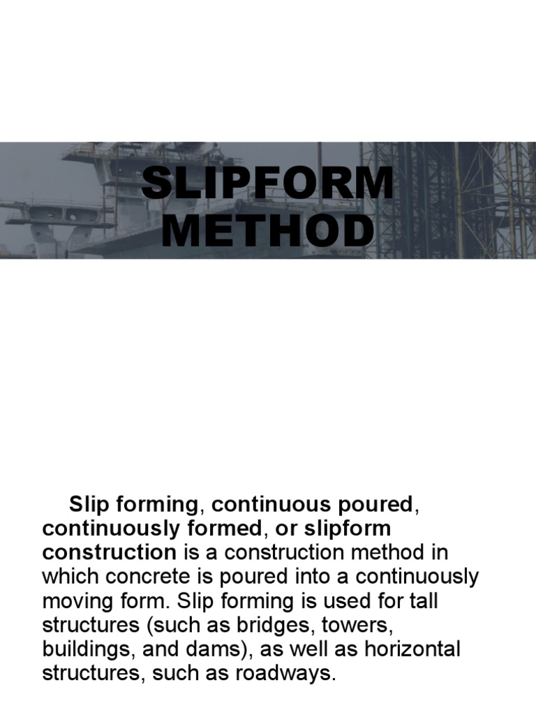 Slipform Construction Techniques Explained | PDF