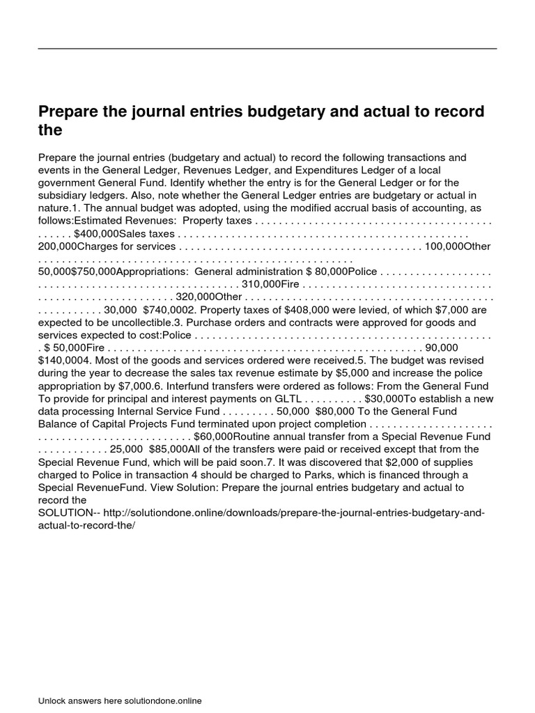 Solutiondone 2-267 | Download Free PDF | Fund Accounting | Government Finances