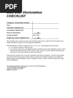 VDU Safety Checklist for Offices | PDF | Computer Keyboard | Chair