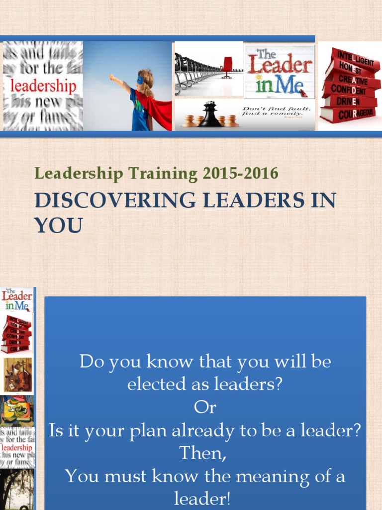 Discovering The Leader in You | PDF | Psychological Resilience | Psychology