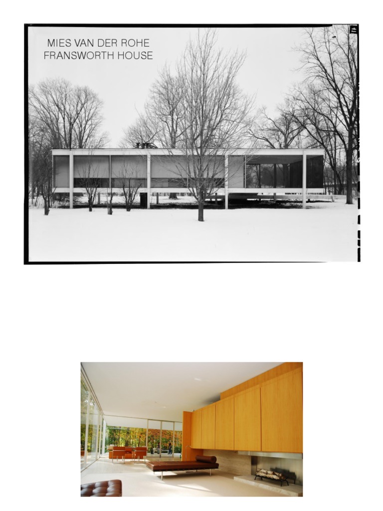 Mies Van Der Rohe Farnsworth House PDF | PDF | Architectural Design ...