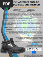 Ficha Tecnica Calzado Seguridad | PDF