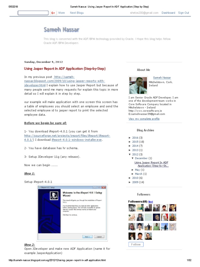 Using Jasper Report in ADF Application (Step-by-Step) | Download Free ...