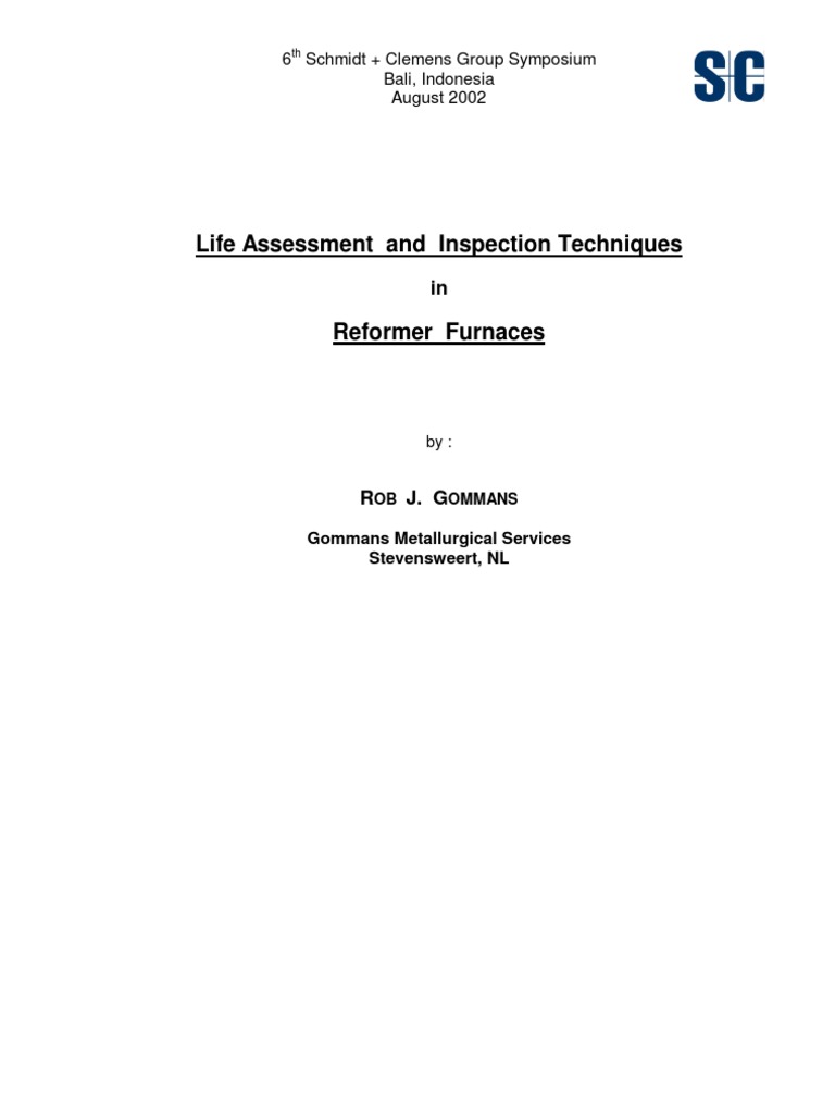 (Tech Insp) Inspection Techniques in Reformer Furnaces | PDF | Creep ...