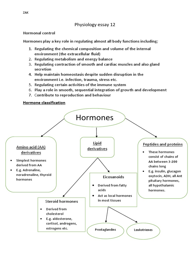 Hormones: Physiology Essay 12 | PDF | Hormone | Luteinizing Hormone