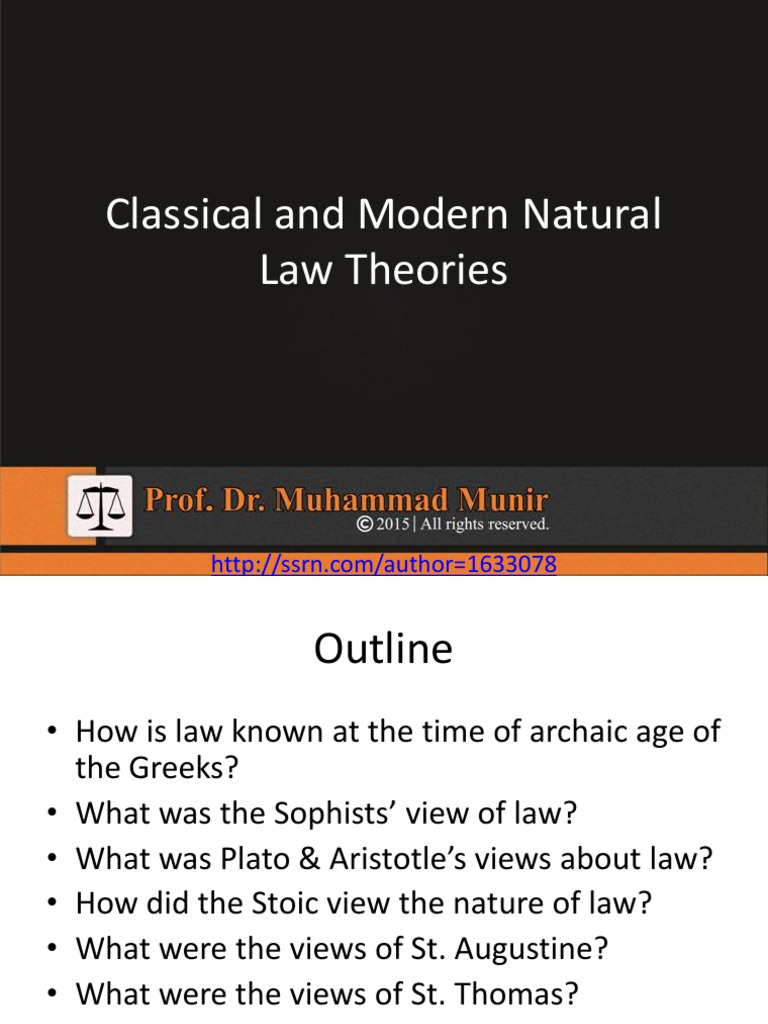 3 Classical & Modern Naturual Law Theories 14-11-16 (WaterMarked) | PDF ...