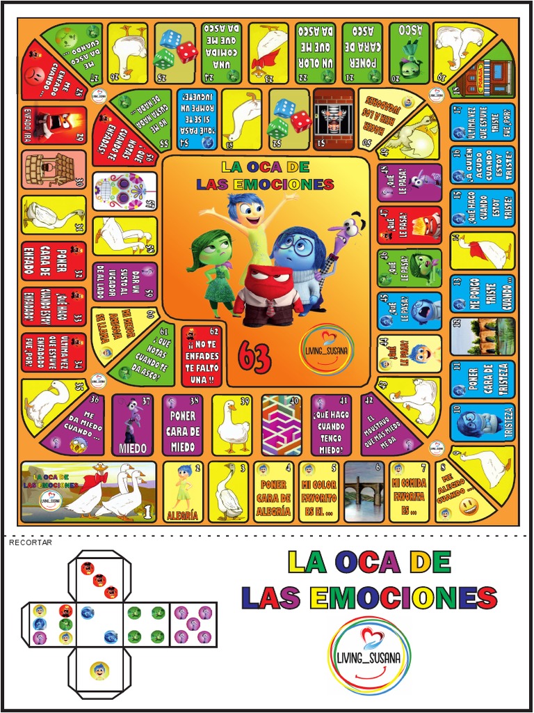 Oca Emociones | PDF | Juegos de mesa | Deportes