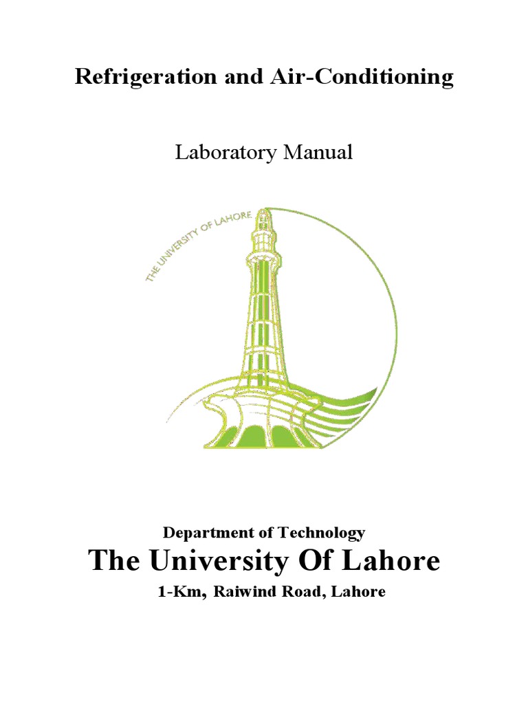 Rac Lab Manual NTC | PDF | Heat Pump | Air Conditioning
