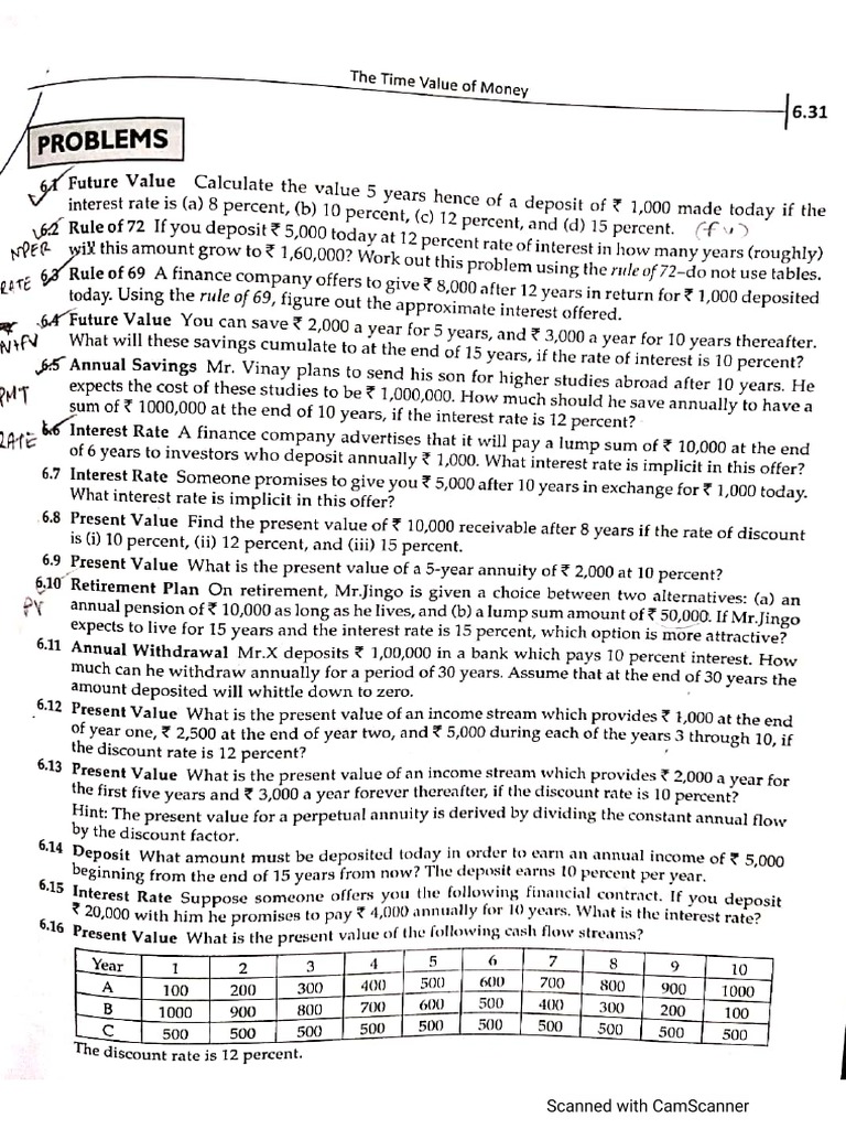 Chapter 6 Problems | PDF