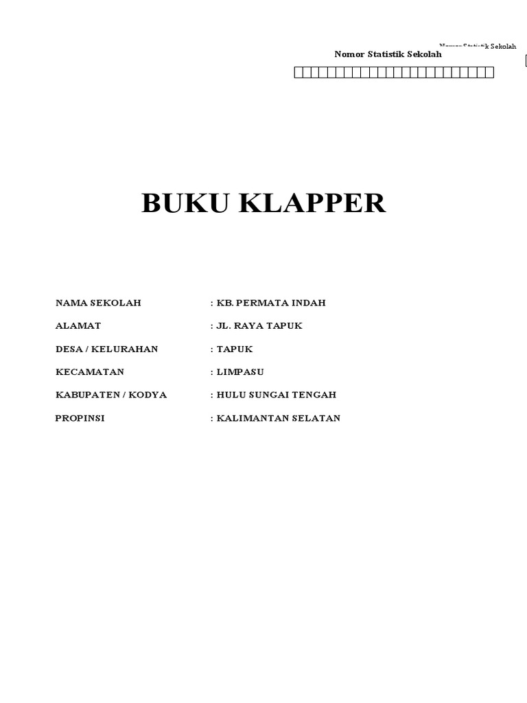 Buku Klapper | PDF
