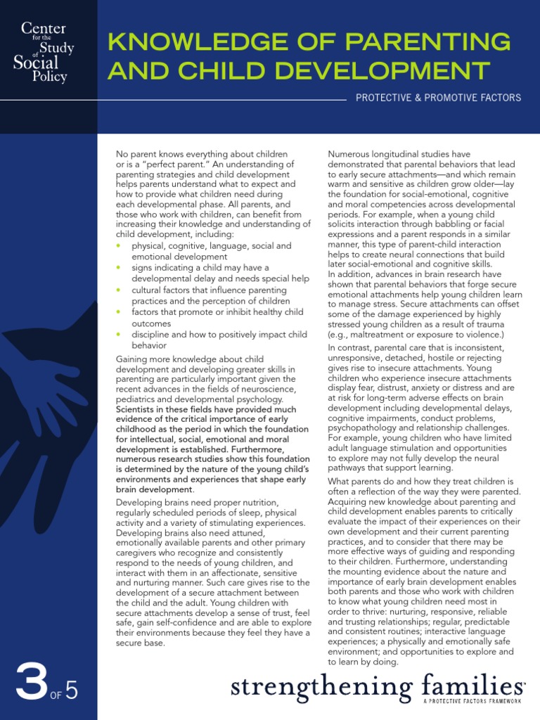 SF - Knowledge of Parenting and Child Development | PDF | Attachment ...