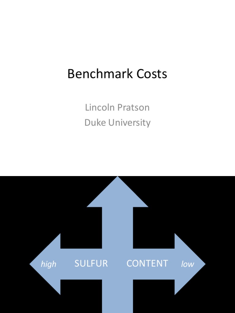Benchmark Costs: Lincoln Pratson Duke University | PDF