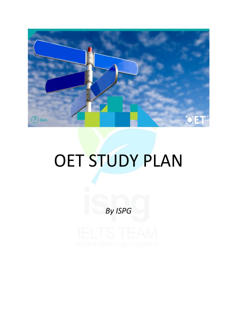 Oet Study Plan | PDF | Learning | Behavior Modification