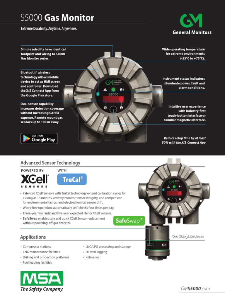 S5000 Data Sheet PDF | PDF | Sensor | Electrical Engineering