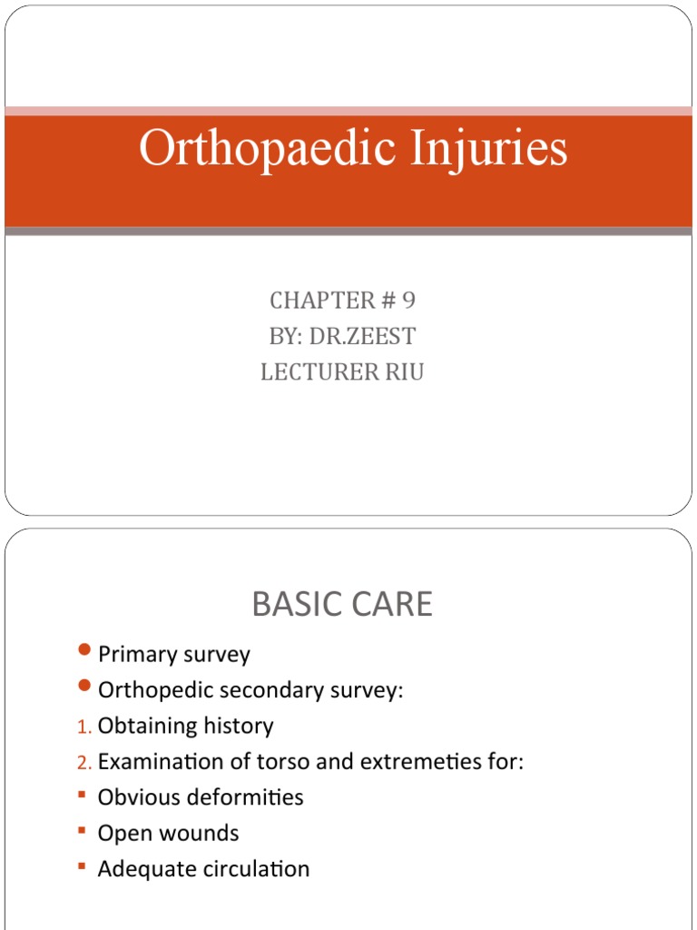 Orthopedic Injuries | PDF | Anatomical Terms Of Motion | Shoulder