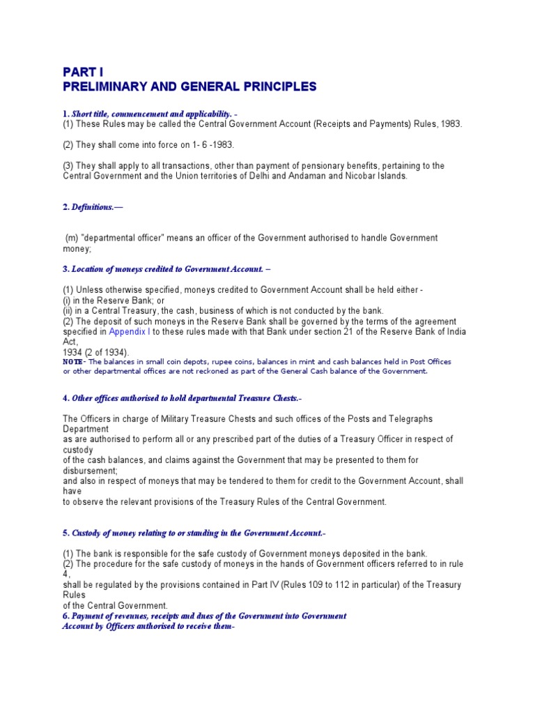 Receipt and Payment Rules | PDF | Cheque | Payments