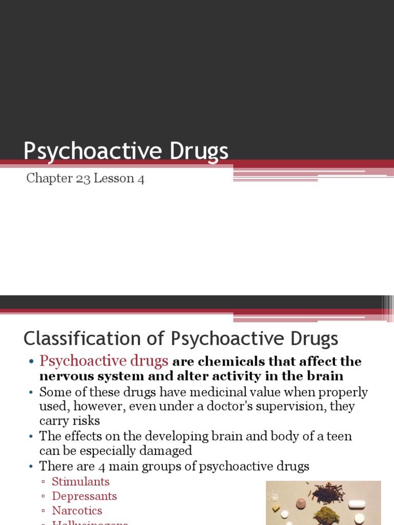 Psychoactive Drugs: Chapter 23 Lesson 4 | Download Free PDF | Stimulant ...
