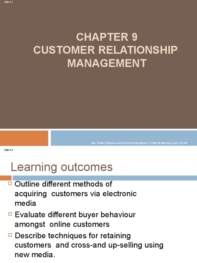 Customer Relationship Management | PDF | Customer Relationship ...