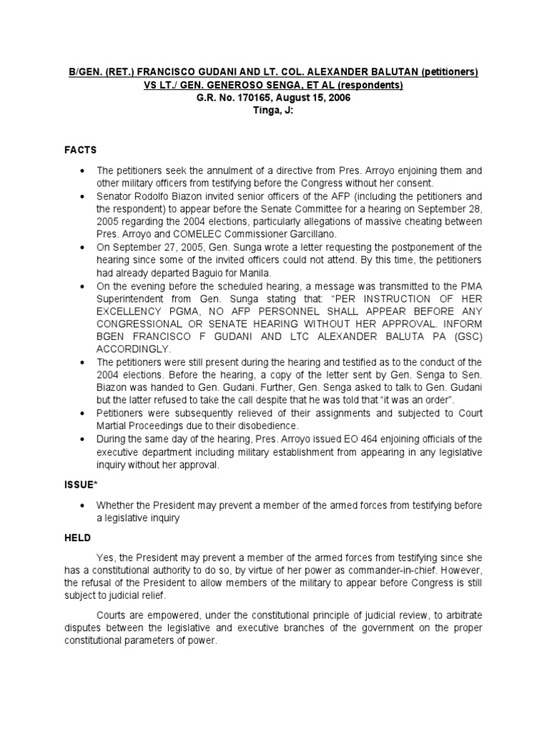 4 Gudani-Vs-Senga | PDF | Presidents Of The United States | American ...