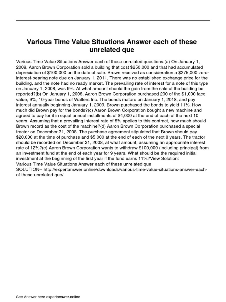 Finance Problem Solving Guide | PDF | Bonds (Finance) | Interest Rates