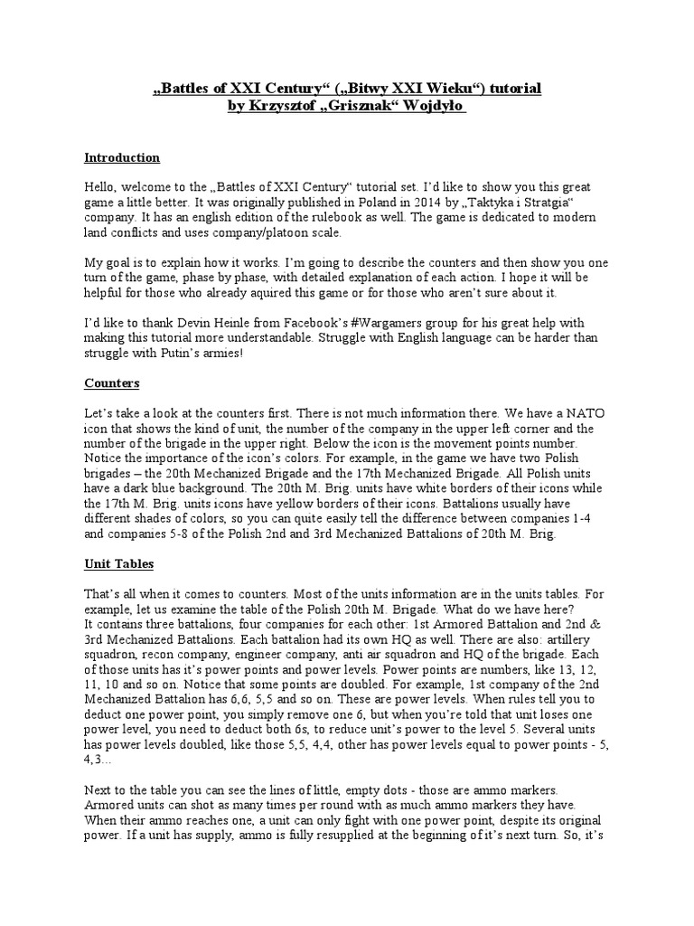 Modern Warfare Board Game Tutorial | PDF | Company (Military Unit ...