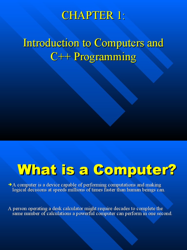 Introduction To Computers and C++ Programming | PDF | Computer Program ...