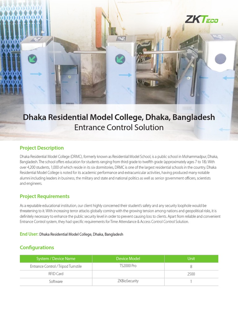Dhaka Residential Model College, Dhaka, Bangladesh | PDF | Access ...
