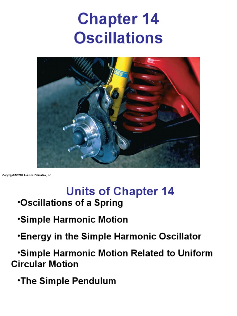 PSE4 - Lecture - Ch14 - Oscillations | PDF | Oscillation | Physical ...