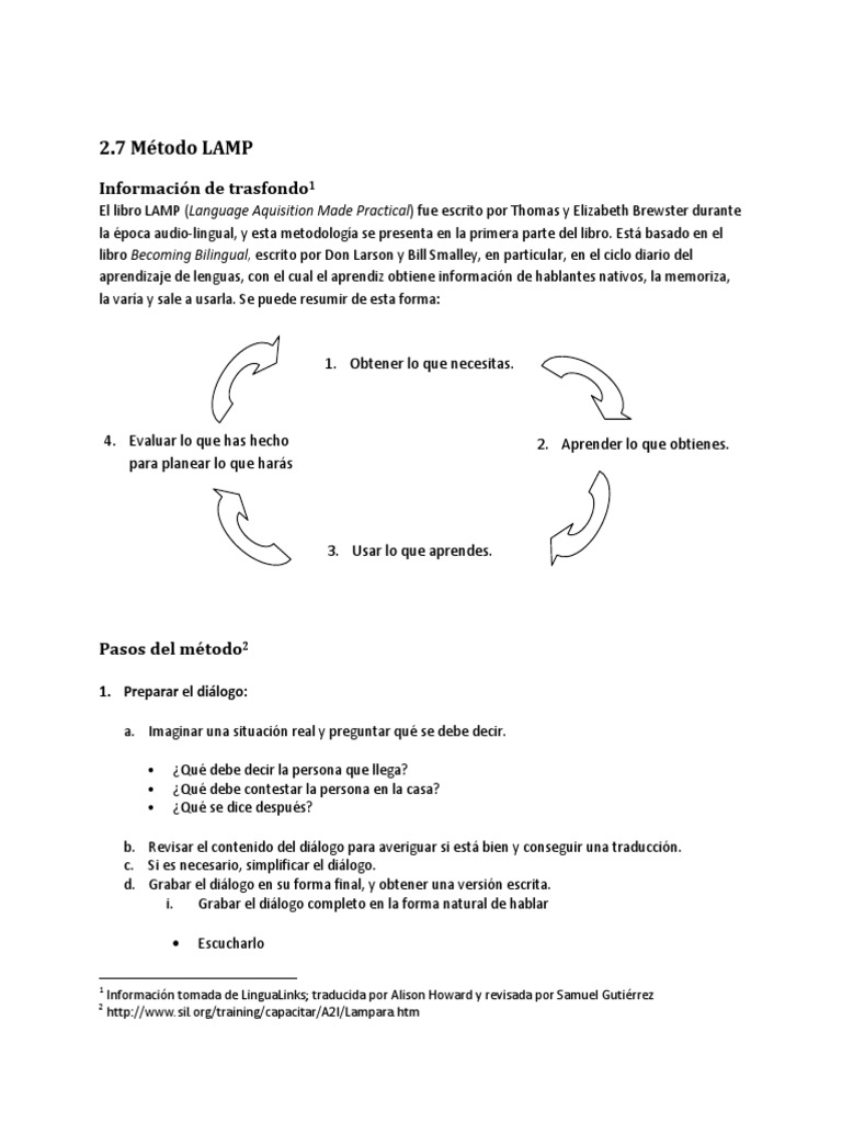 2 7 Metodo Lamp | PDF | Aprendizaje | Información