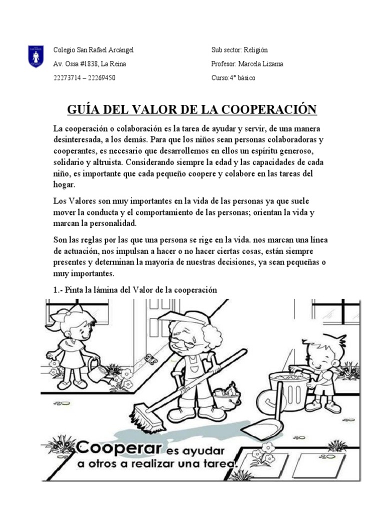 4 Basico Valor de La Cooperación | PDF