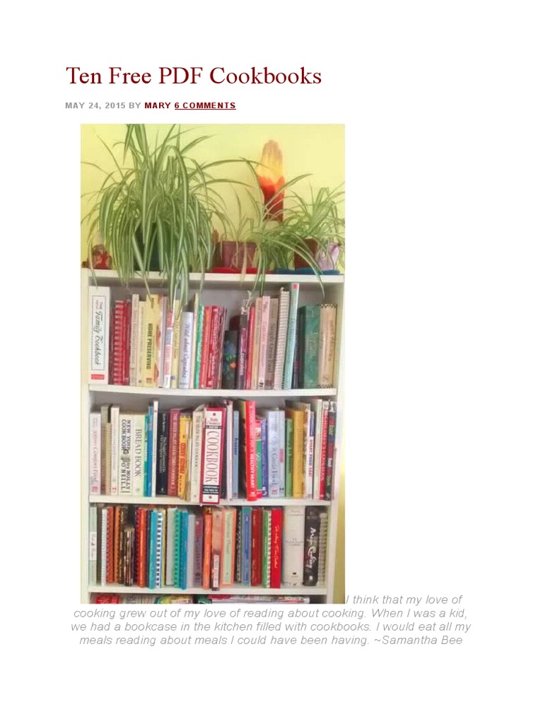 Ten Free PDF Cookbooks | PDF