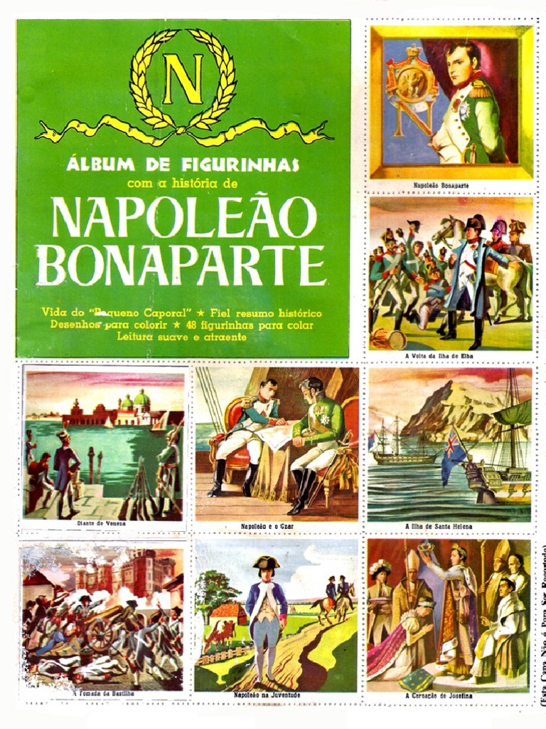 Álbum de Figurinhas Com A História de Napoleão Bonaparte (1958) EBAL | PDF