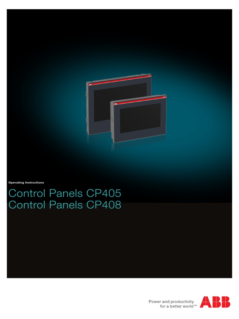 Control Panels CP405 Control Panels CP408: Operating Instructions | PDF ...