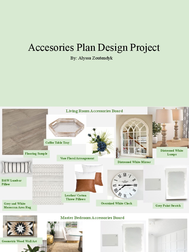 Accesories Plan Design Project - Part 3 1 | PDF