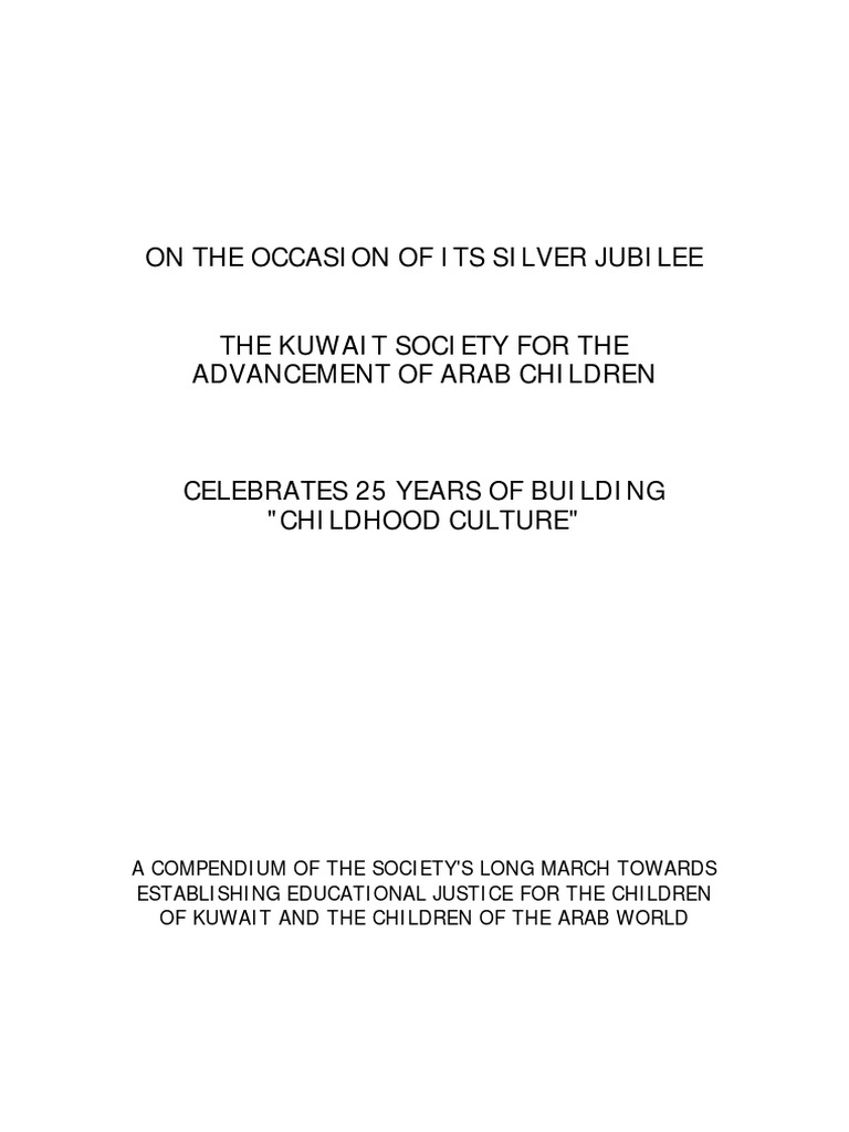 Kuwait Society | PDF | Childhood | Child Development