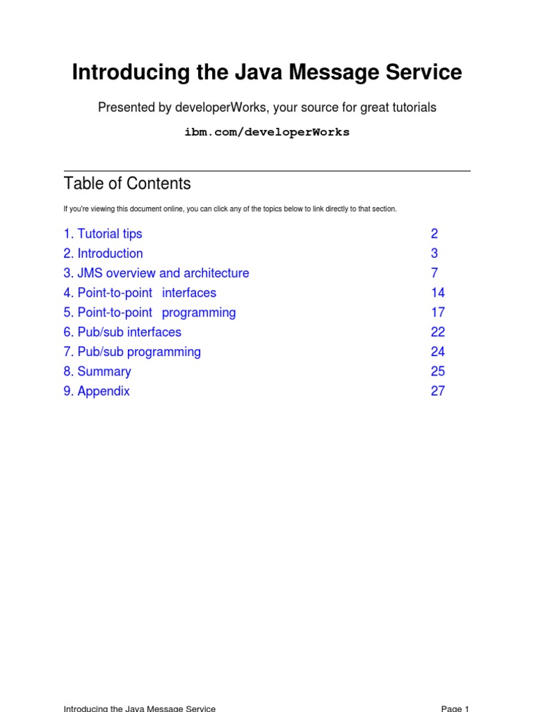 Introducing The Java Message Service Pdf
