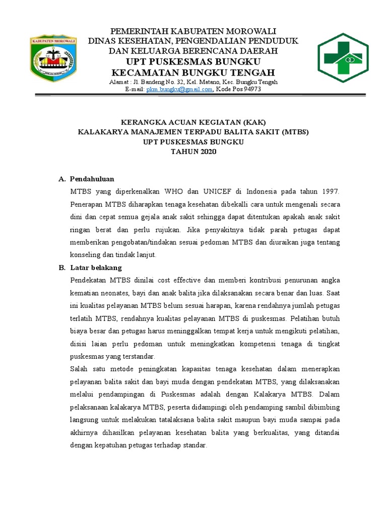 Kak Kalakarya MTBS | PDF