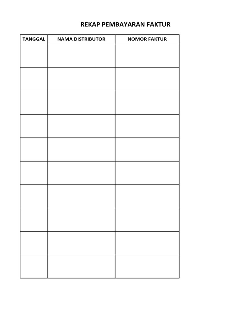 FORMAT BUKU PEMBAYARAN Apotek | PDF