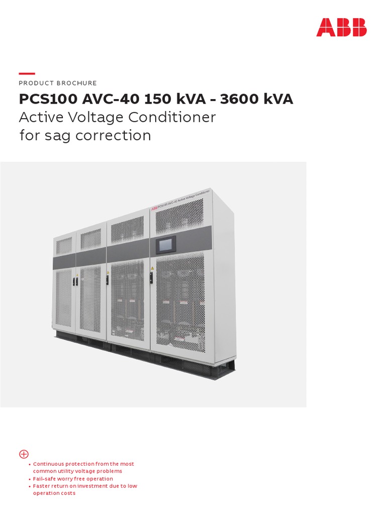 PCS100 AVC-40 Brochure | PDF | Power (Physics) | Physical Quantities