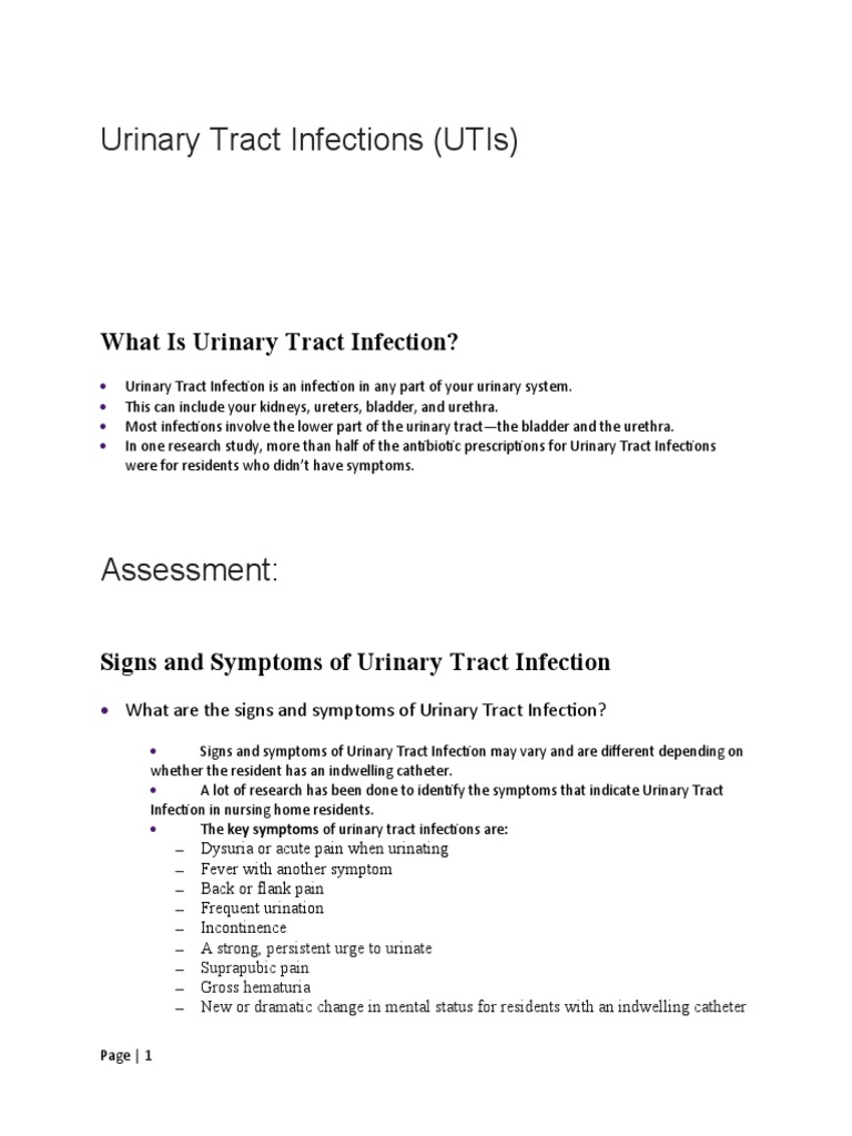 Understanding Urinary Tract Infections | PDF | Urinary Tract Infection ...